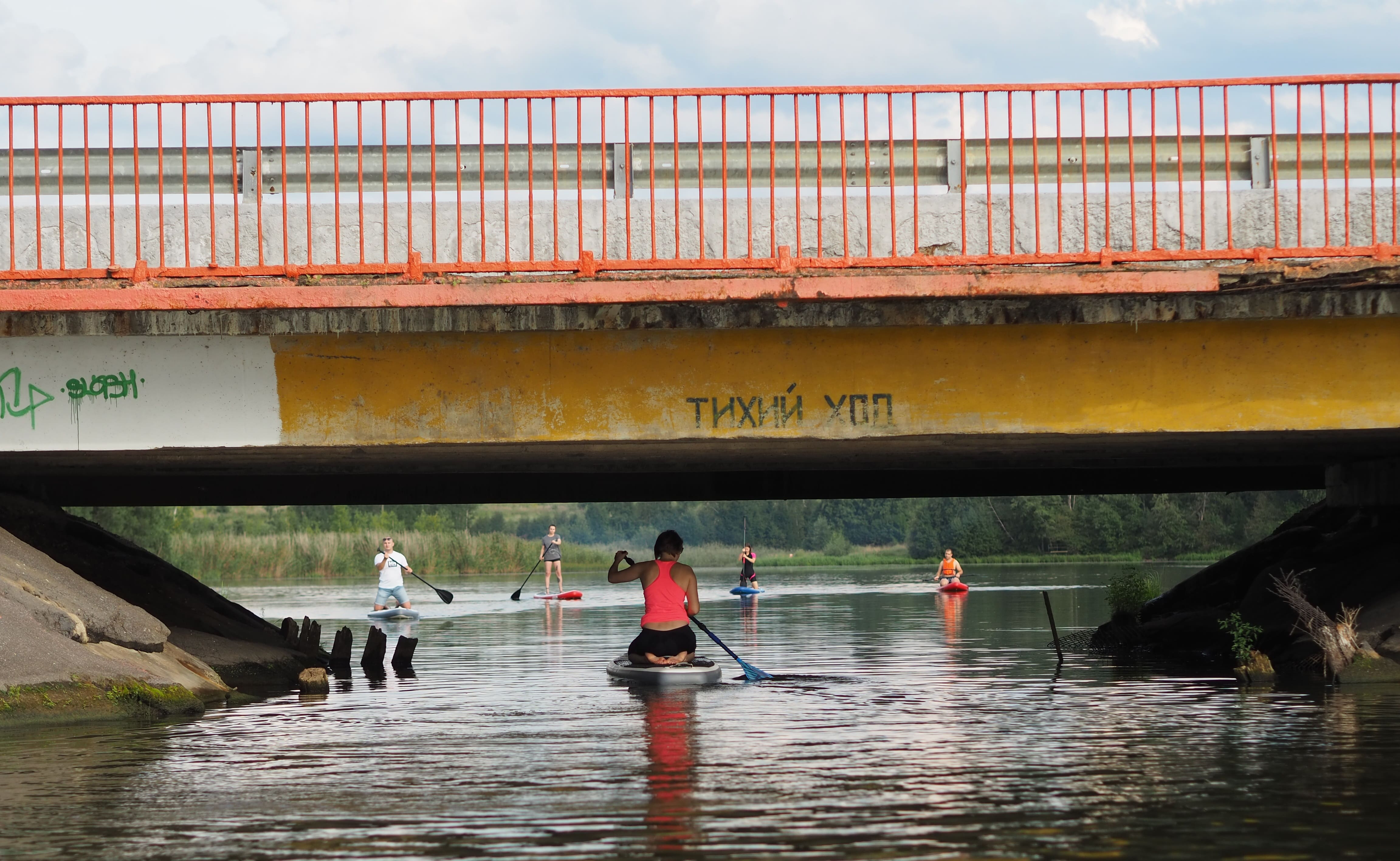 Sup walks in Pushkino together Sup-Time! With us you can walk on the water!