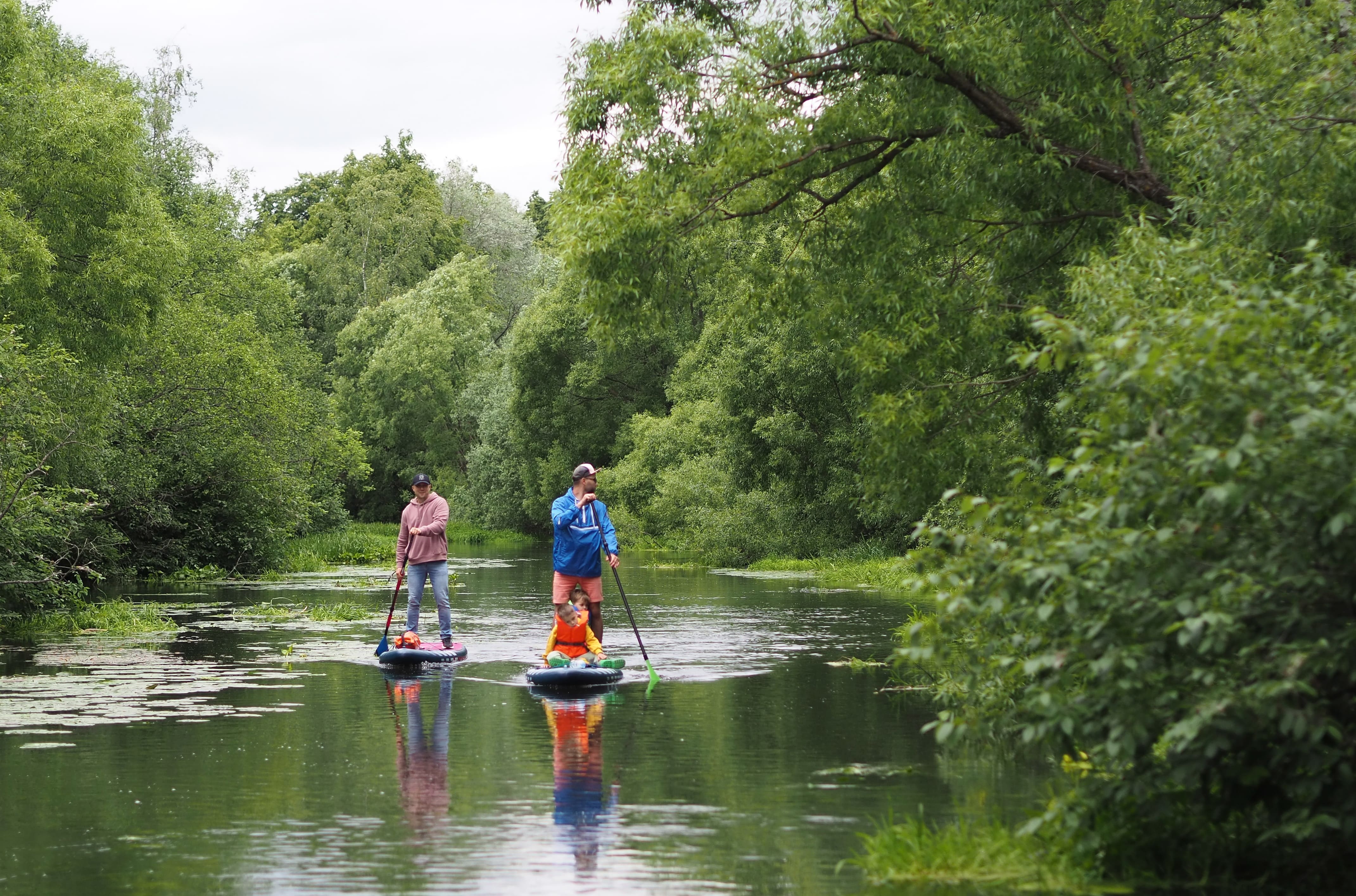 Sup walks in Pushkino together Sup-Time! With us you can walk on the water!